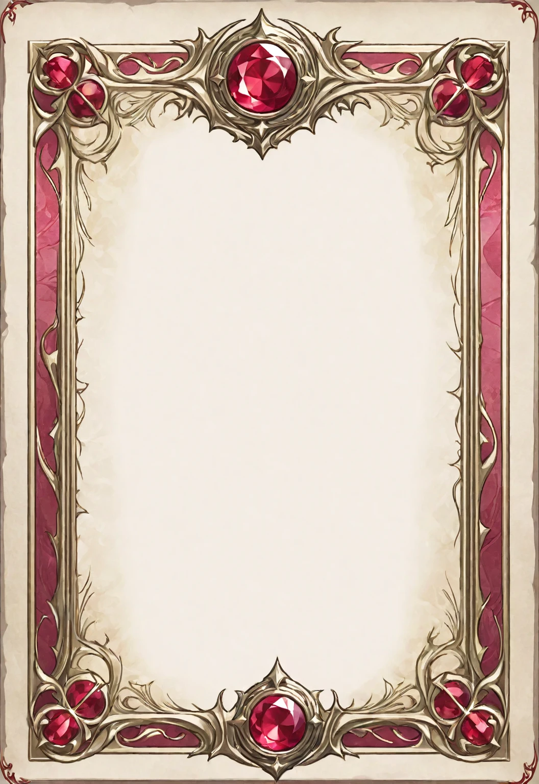 A card border UI，Magical medieval style，Profile Style。Leave a square ...