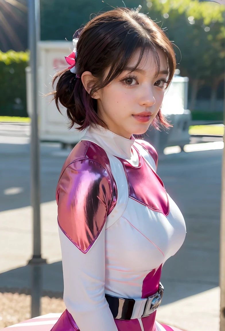 ((Pink Ranger, Same as V1)), One girl, Beautiful 20 year old Japanese ...
