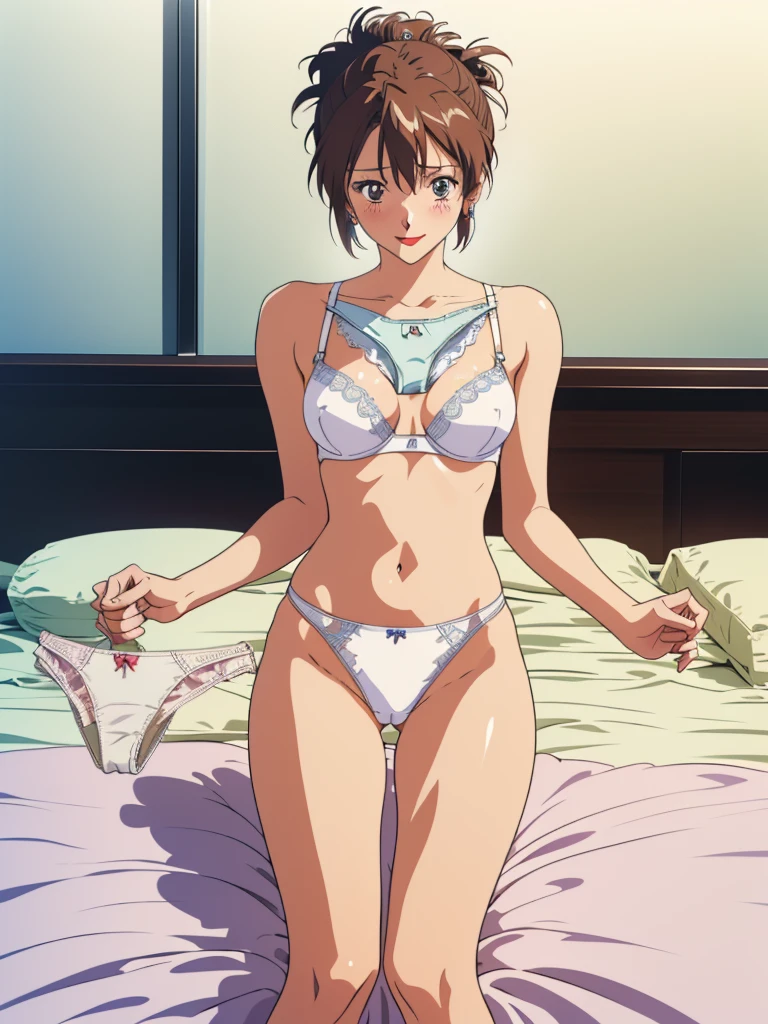 Masterpiece, top quality, ultra detailed, ((((AIKA_SUMERAGI, folded ponytail - SeaArt AI