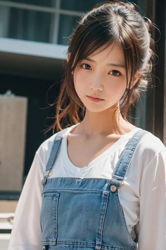 One japanese girl, (a beauty girl, delicate girl:1.3), (16 years old ...