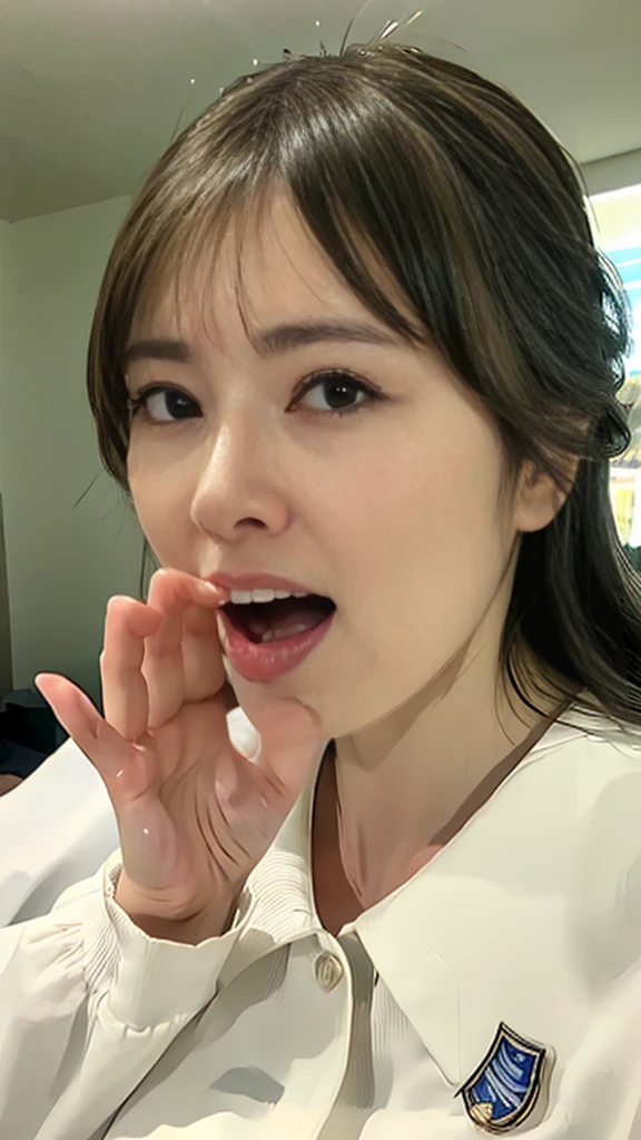 Shiraishi mai,maimai,sailor suit,(school uniform,standing), - SeaArt AI