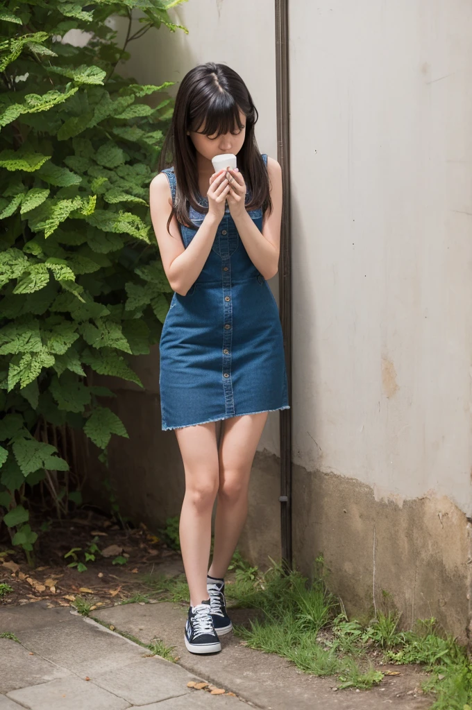 Awkward girl peeing - SeaArt AI