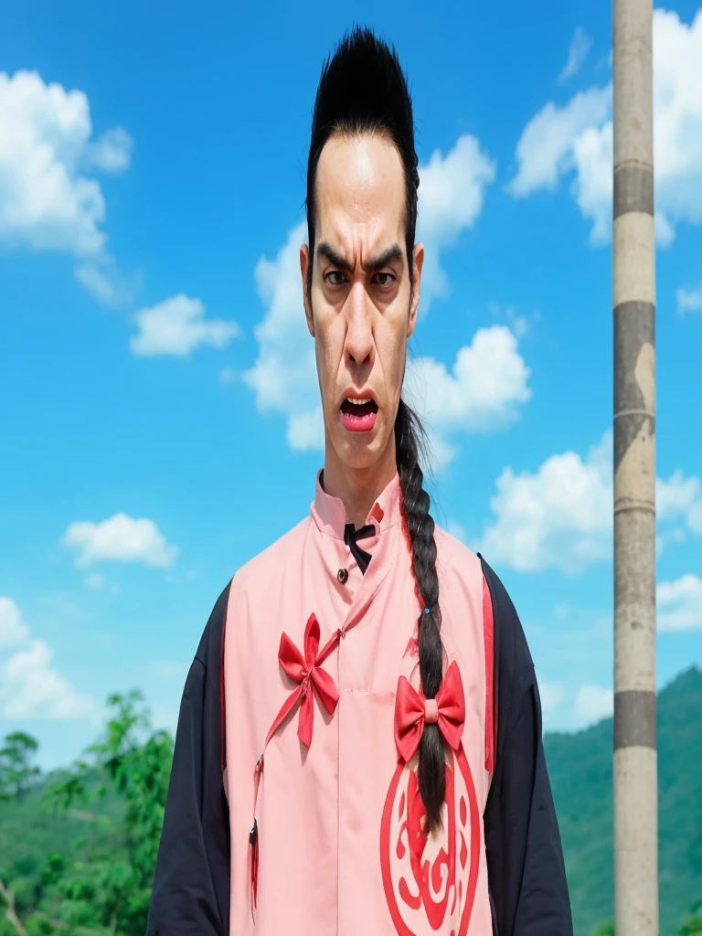 Taoi pai pai - angry face - hyperrealistic image full in hd - SeaArt AI