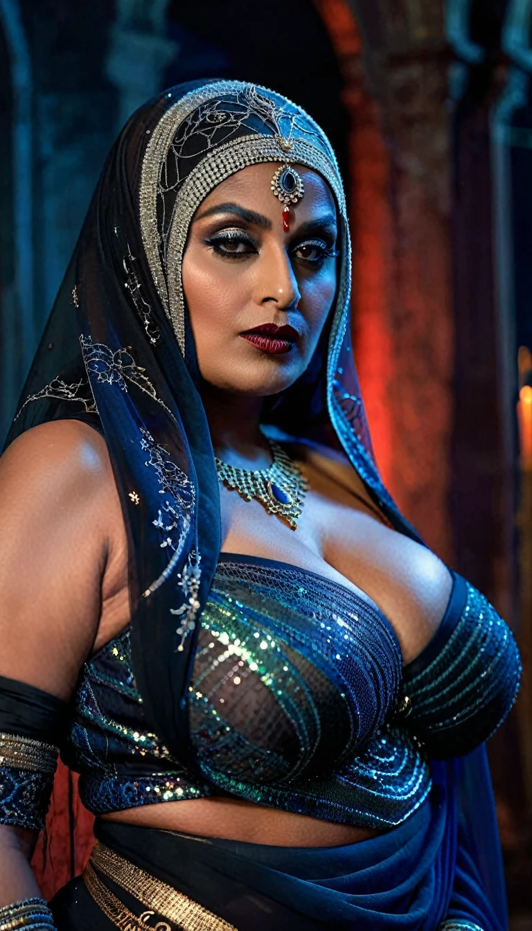 Looks like Aparna Dixit, full body Closeup shot, Big chubby aunty - SeaArt AI