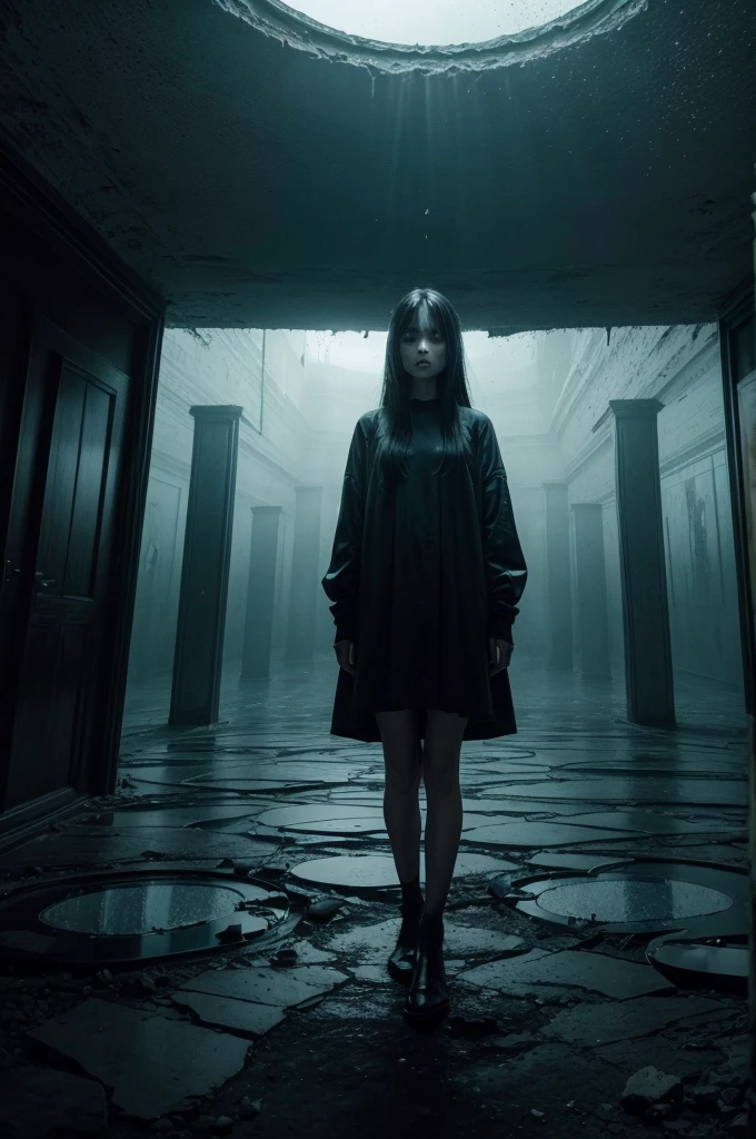 Surreal image that conveys deep sadness, melancholy and isolation ...