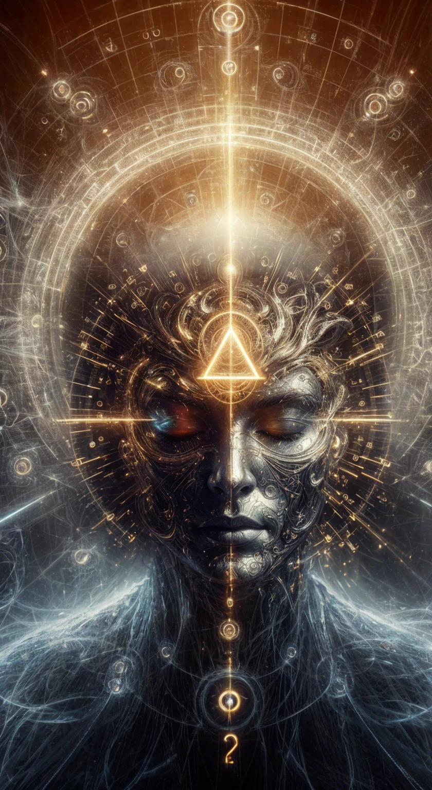 A very real image. Alpha and omega frequency radiating to an individual ...