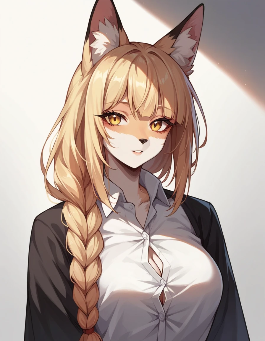 Score_9,score_8_up,score_7_up, source_furry, Kimiko, yellow anthro fox girl - SeaArt AI