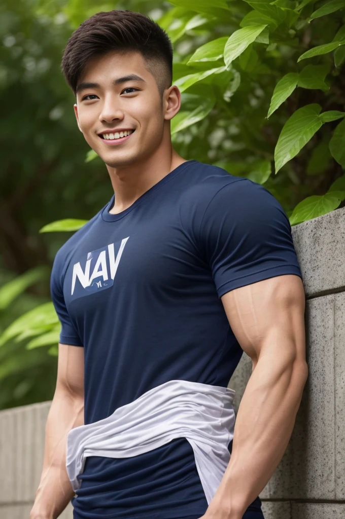 A handsome men ,20 age , Short Hair Hair, korea , Student，(( - SeaArt AI
