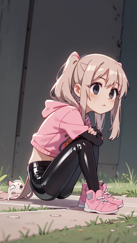 Masterpiece,Highest quality,One girl,long hair,reflective latex black bike short - SeaArt AI