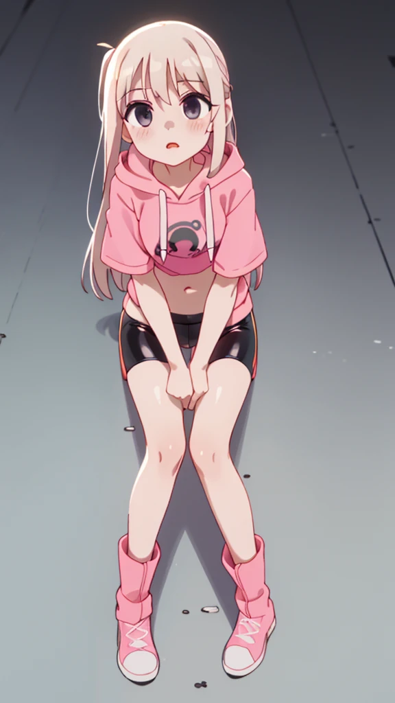 Masterpiece,Highest quality,One girl,long hair,reflective latex black bike short - SeaArt AI