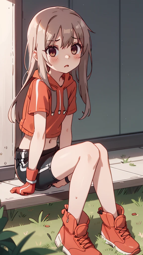 Masterpiece,Highest quality,One girl,long hair,reflective latex black bike short - SeaArt AI