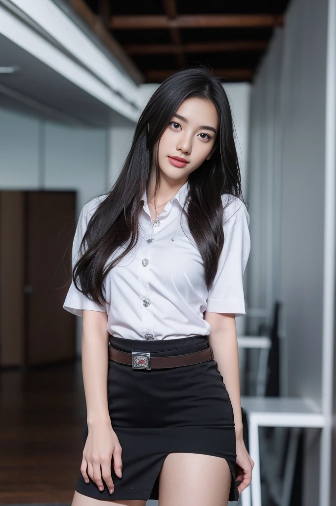 From the side, thai university uniform:1.2, half-Close ~ eyes - SeaArt AI