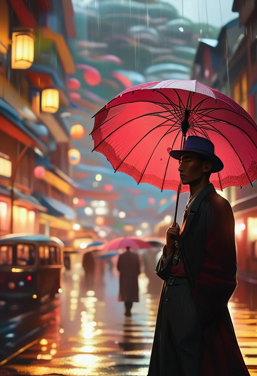 Person with an Umbrella, looking at viewer, by Kilian Eng, RAW photo ...