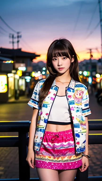 Girl with a flamboyant appearance and rebellious attitude, Japanese ...