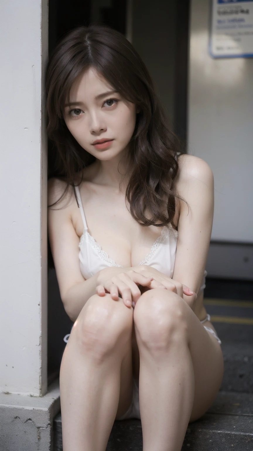 Realistic photos of (1 cute Korean star) flipped hair, thin makeup - SeaArt AI