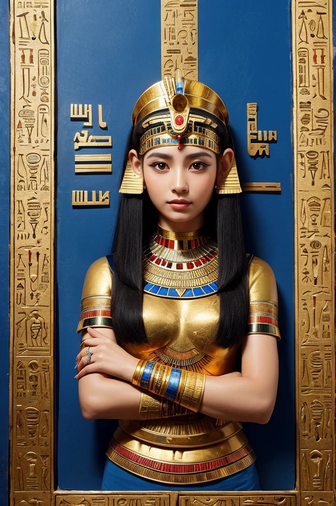Cleopatra speaking many languages, including Ancient Egyptian - SeaArt AI