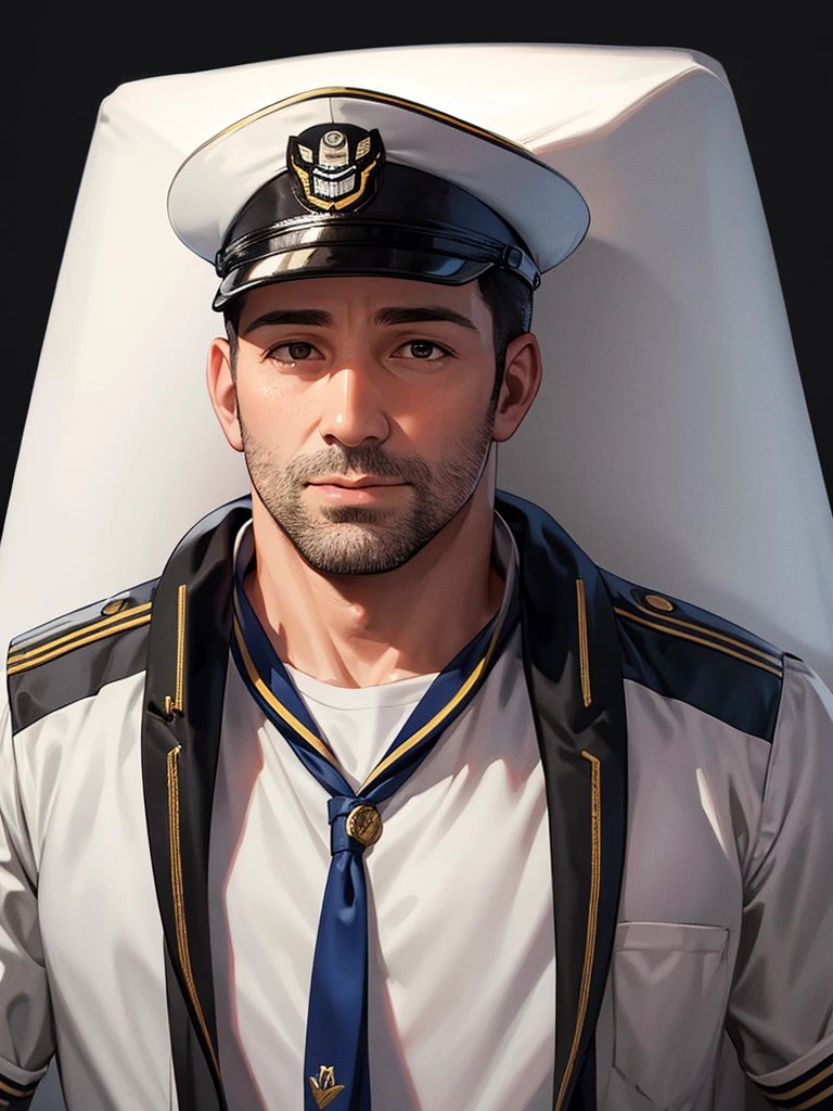 40 year old man, He is a captain in the United States Navy., White ...