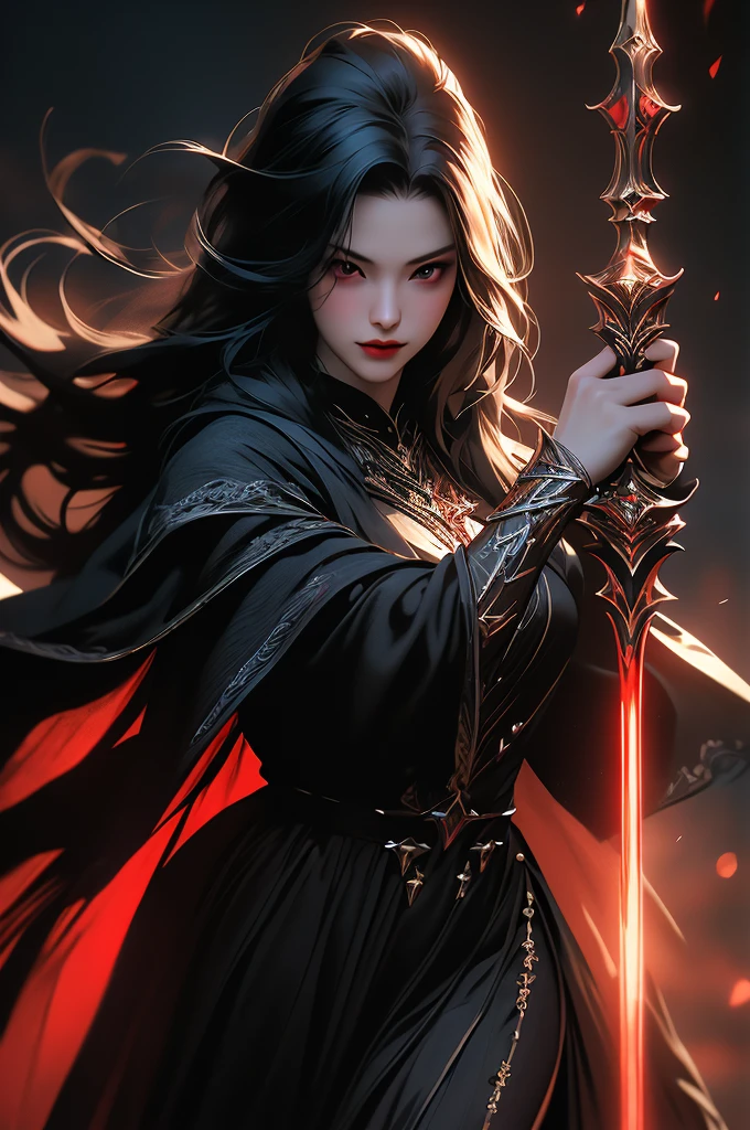 8k,vampire woman in the underworld,vampire demon slayer woman - SeaArt AI