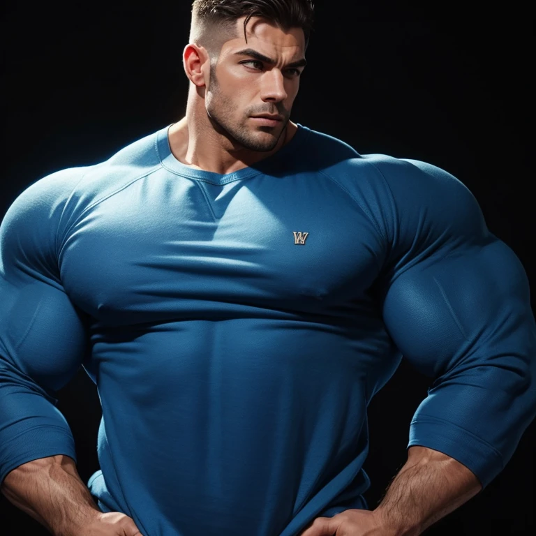 A very handsome, massively muscular man with massively large muscles ...