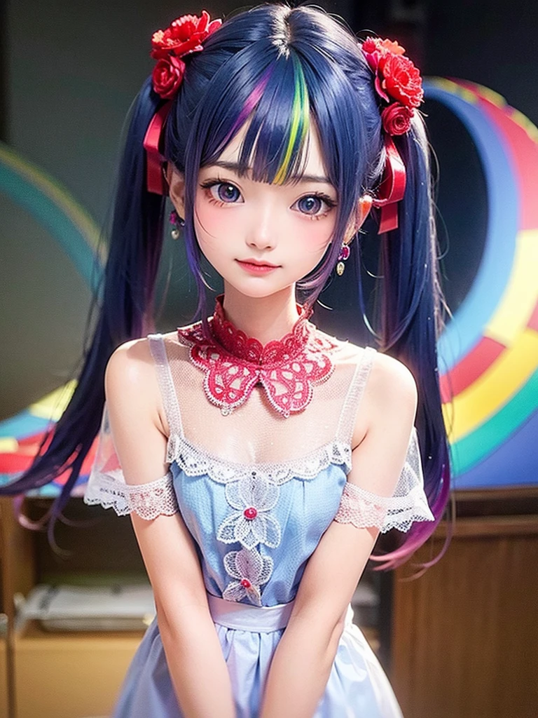 Small face、 )Super detailed,bright colors, very beautiful detailed ...