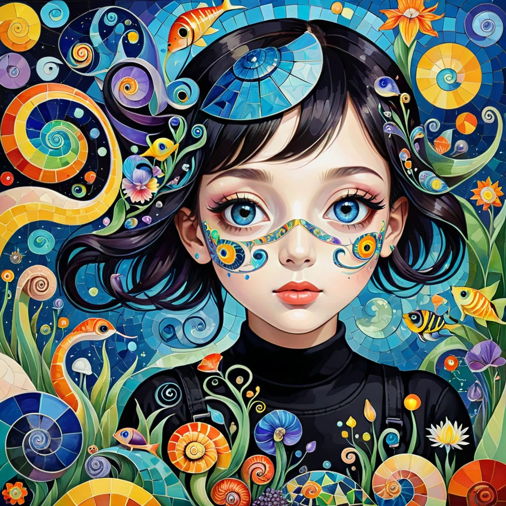 Picasso。1snails小屋，Artist from the stars，Colorful black，A World of Color ...