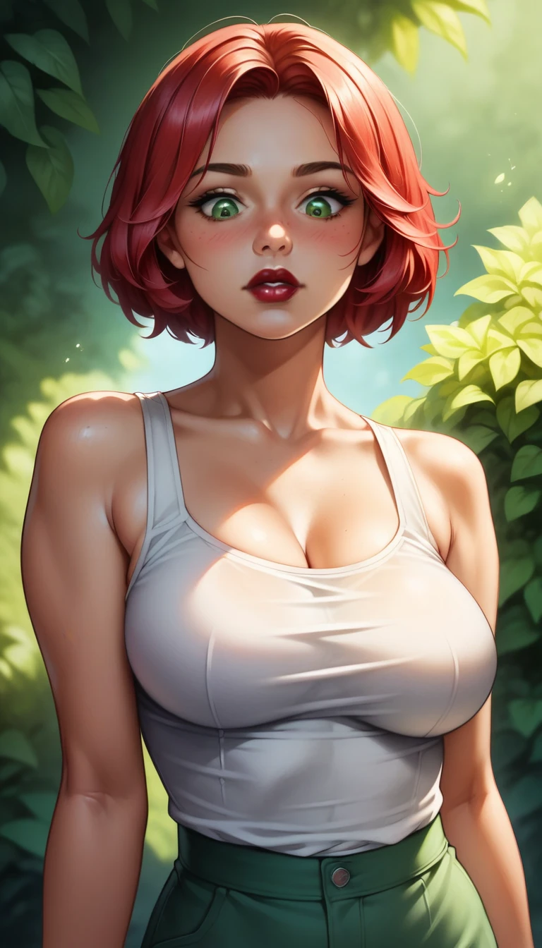 BUSTY REDHEAD WOMAN - SeaArt AI