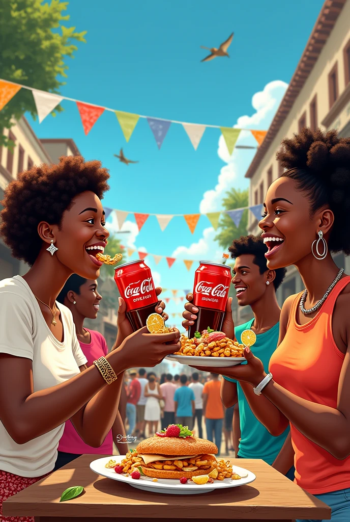 Affiche presentant, with emotion, for a street food event with World ...