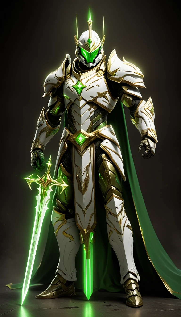 Masterpieces, slender male, Holy white Knight, (white armor) Action ...