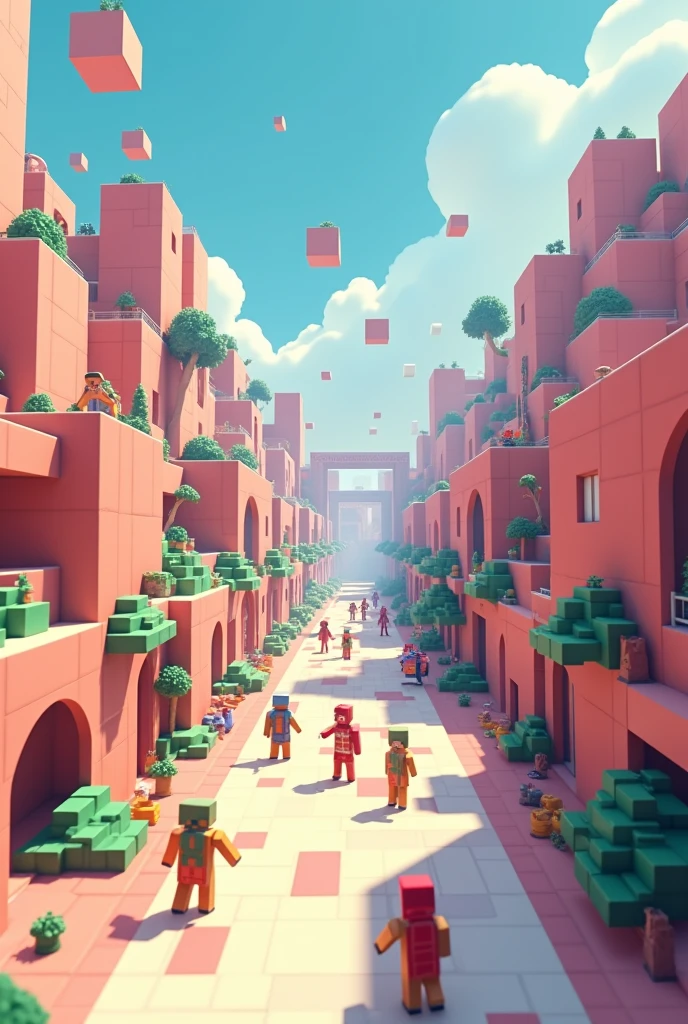 Gif of cubecraft centrel - SeaArt AI