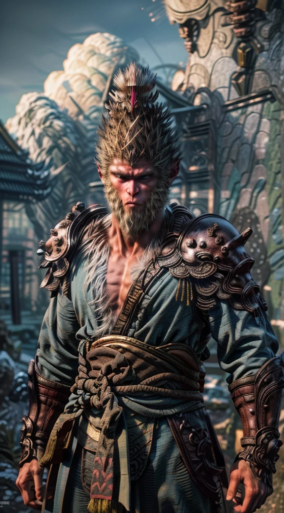 (masterpiece, The sacred image of Sun Wukong:1.4), wukong，(Charming ...