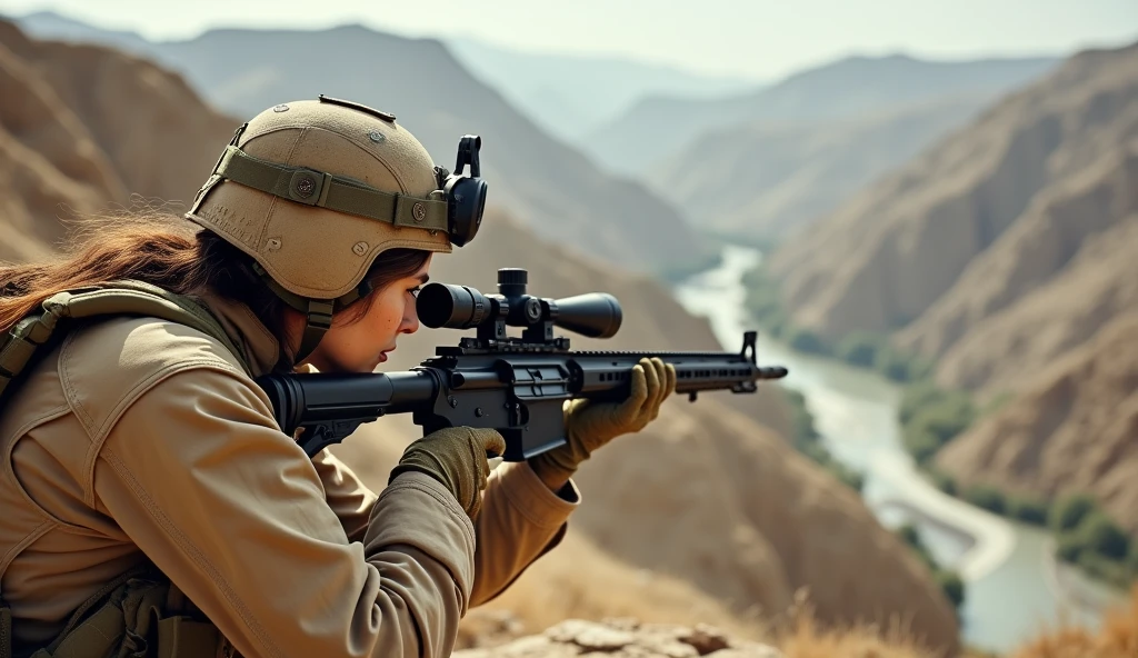 Masterpiece, a French 28 years old female specs ops sniper in ...