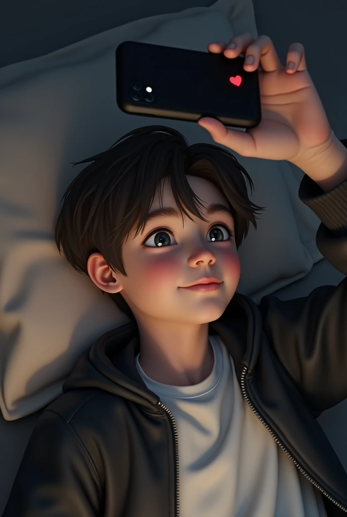 (photorealism: 1.2) (8k) Picture of a real boy taking a selfie in a ...