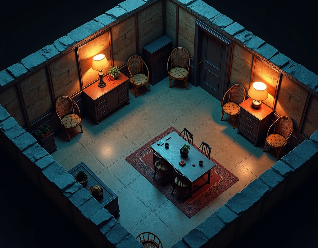Vampire the masquerade, map rpg, (map of an empty office), game art ...