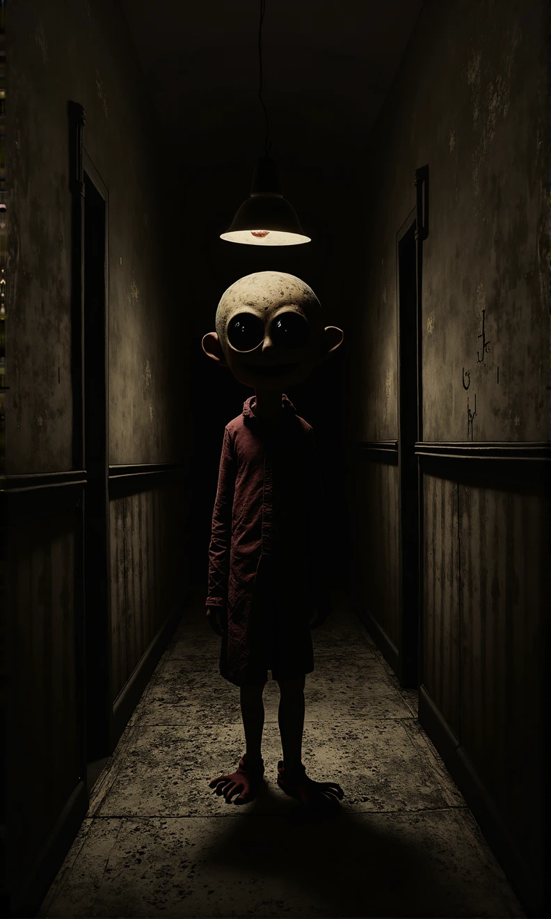 Night room, dark room, completely darkened room, grainy, sepia - SeaArt AI