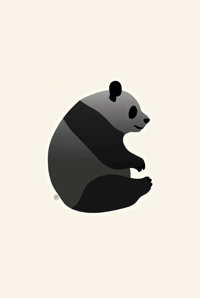 Panda shadow for a logo - SeaArt AI