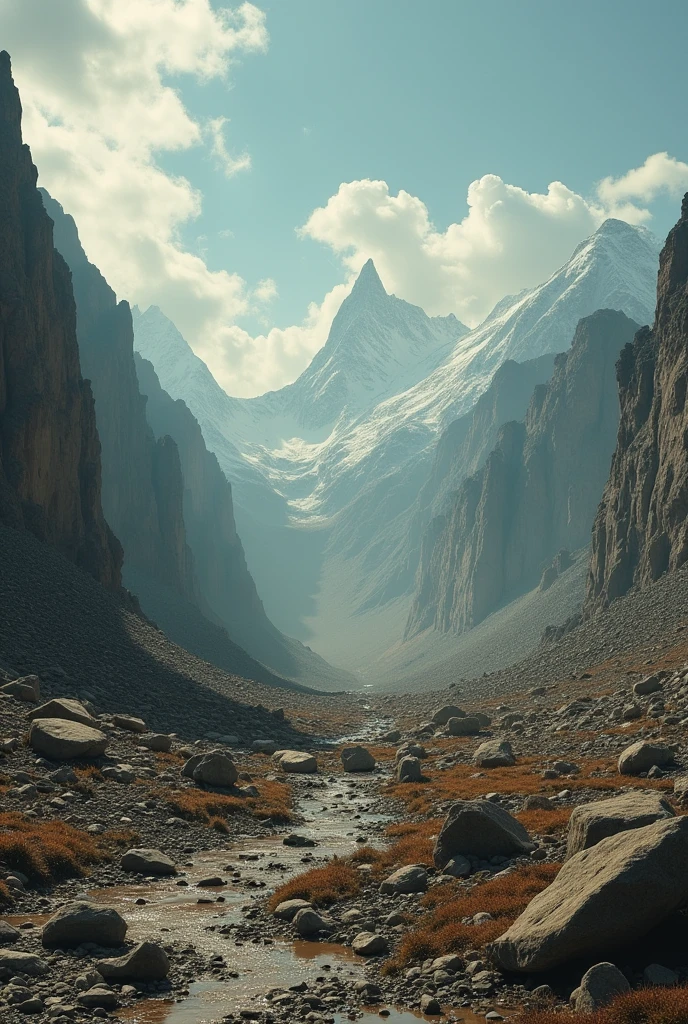 Stable Diffusion Prompt: A very destroyed landscape