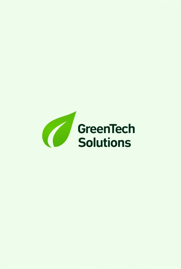 GreenTech Solutionsという名前のビジネスのロゴに画像を生成する - SeaArt AI