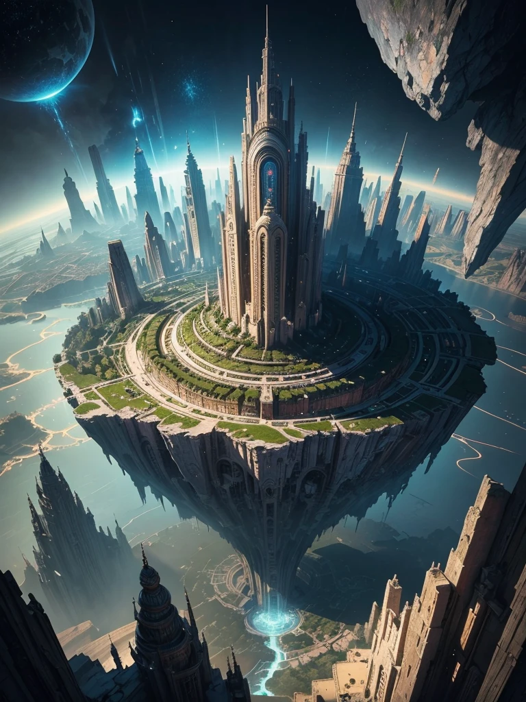 Best Quality，8k，Huge underground city，Underground Labyrinth，mysterious ...