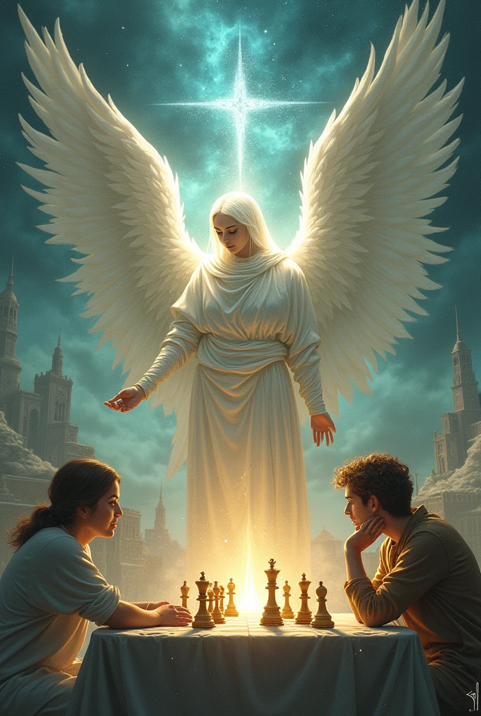 Make drawings related to the book: "Playing Chess with the Angels ...