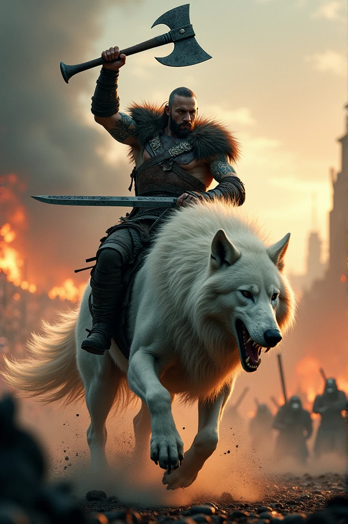 A viking warrior,(A fierce Viking warrior with a fierce expression ...