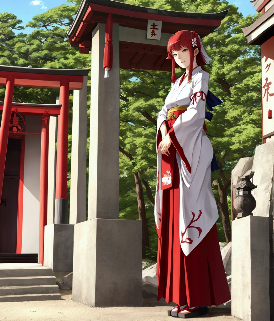 Shrine maiden - SeaArt AI