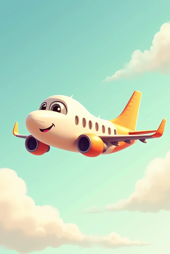 Cute drawing of a commercial airplane - SeaArt AI