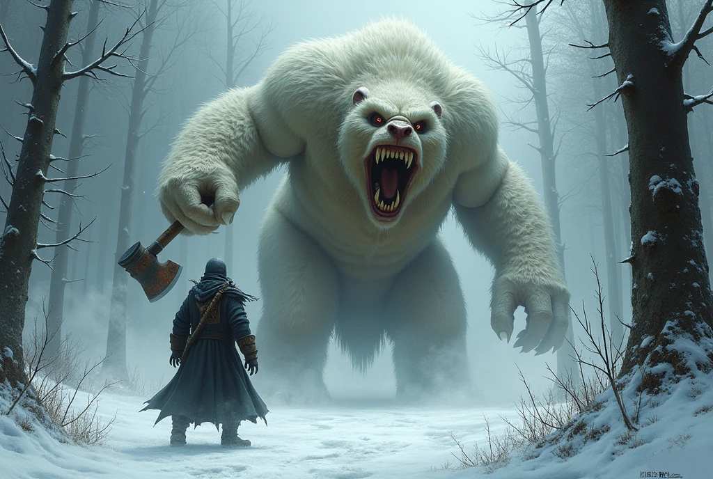 The first-person perspective character is hallucinating and sees a ...