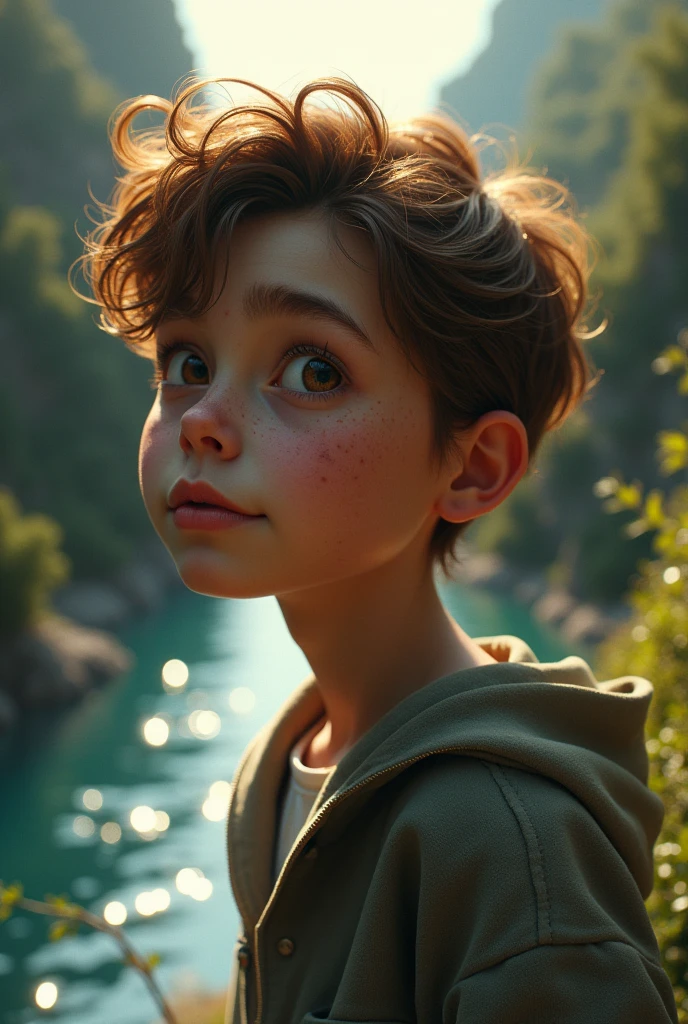 Sad River Phoenix, pixar style, cinematic, masterpiece, high - SeaArt AI