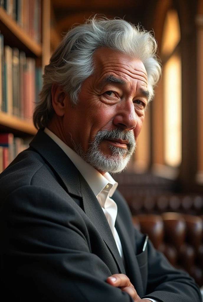 A man with the characteristics of Morgan Freeman , skin fair - SeaArt AI