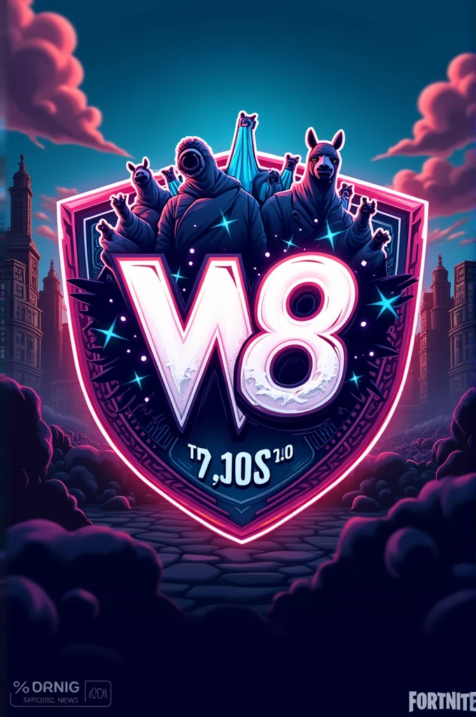 Design a logo for a Fortnite clan called W8 2.0 - SeaArt AI