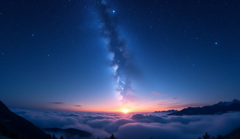 A beatiful sky picture, big glowy stars, glowing stars, blue stars ...