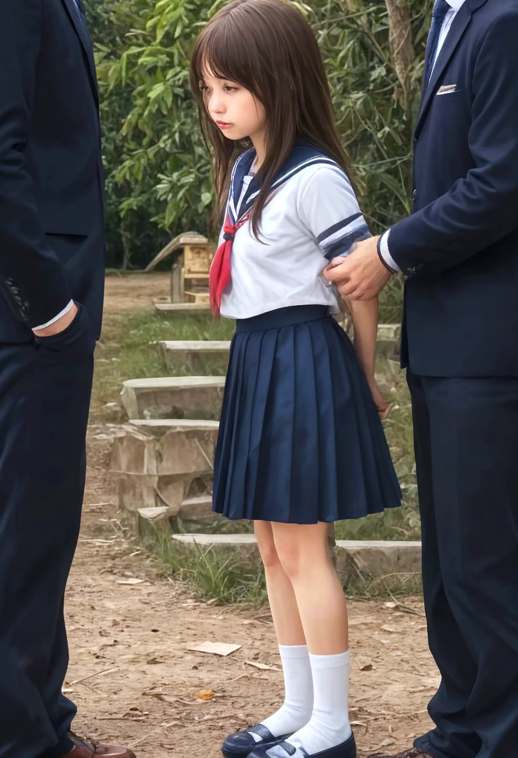 There are two people standing next to each other in uniform - SeaArt AI