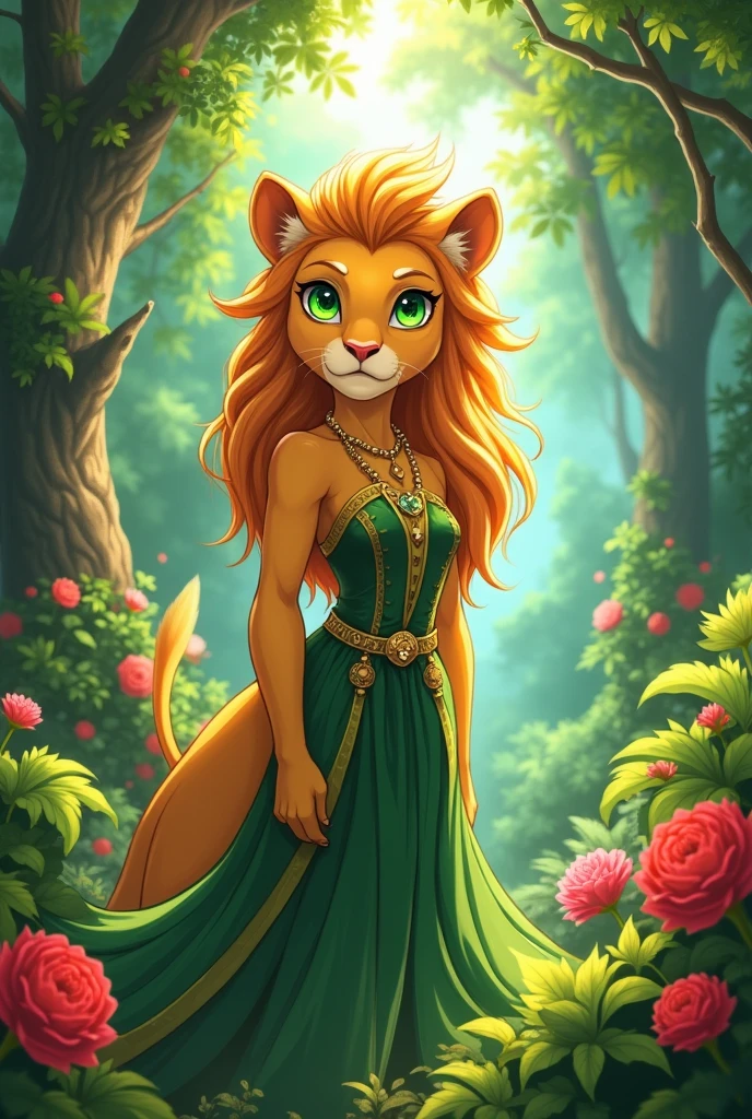 Beautiful, furry, anthropomorphic lioness, beastars anime style - SeaArt AI