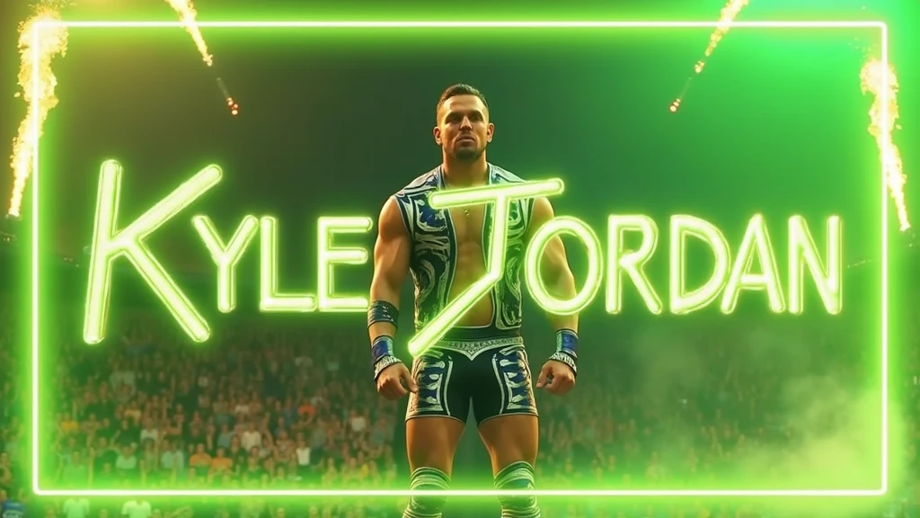 Create a wrestling titantron with the name Kyle Jordan - SeaArt AI